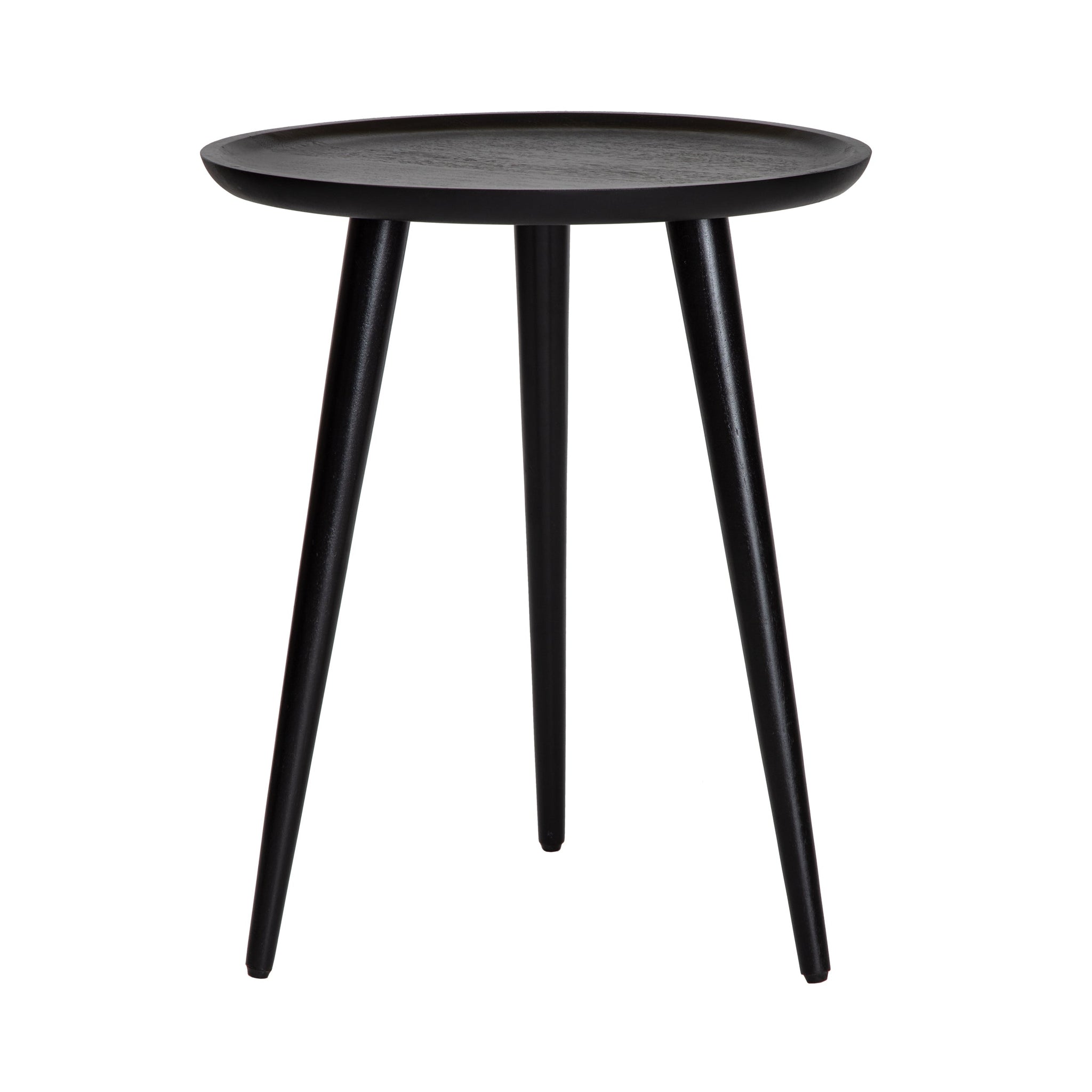Electra Solid Wood Side Table - Black